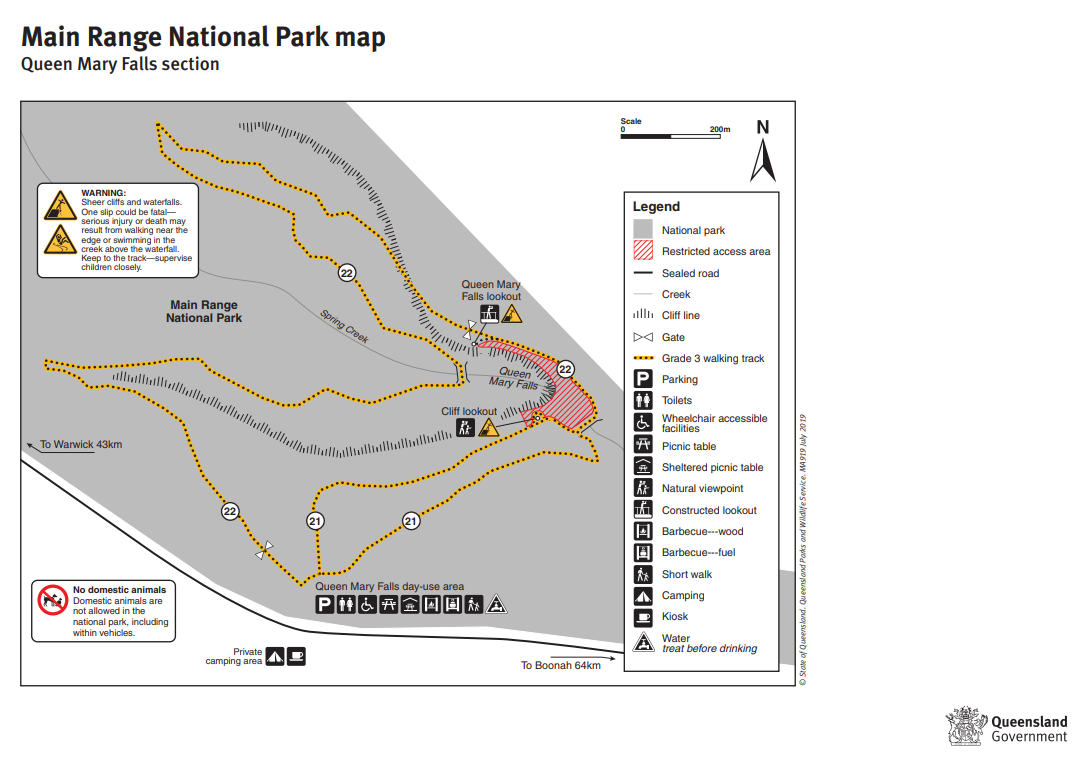 Queen Mary Falls, Main Range National Park, Queen Mary Falls Section ...